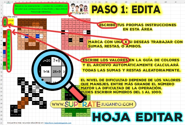 Pixel Minecraft - Sumas y Restas