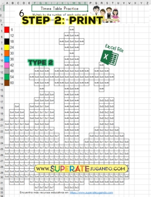 Pixel Day of Dead 1 - Muliplication Times Tables